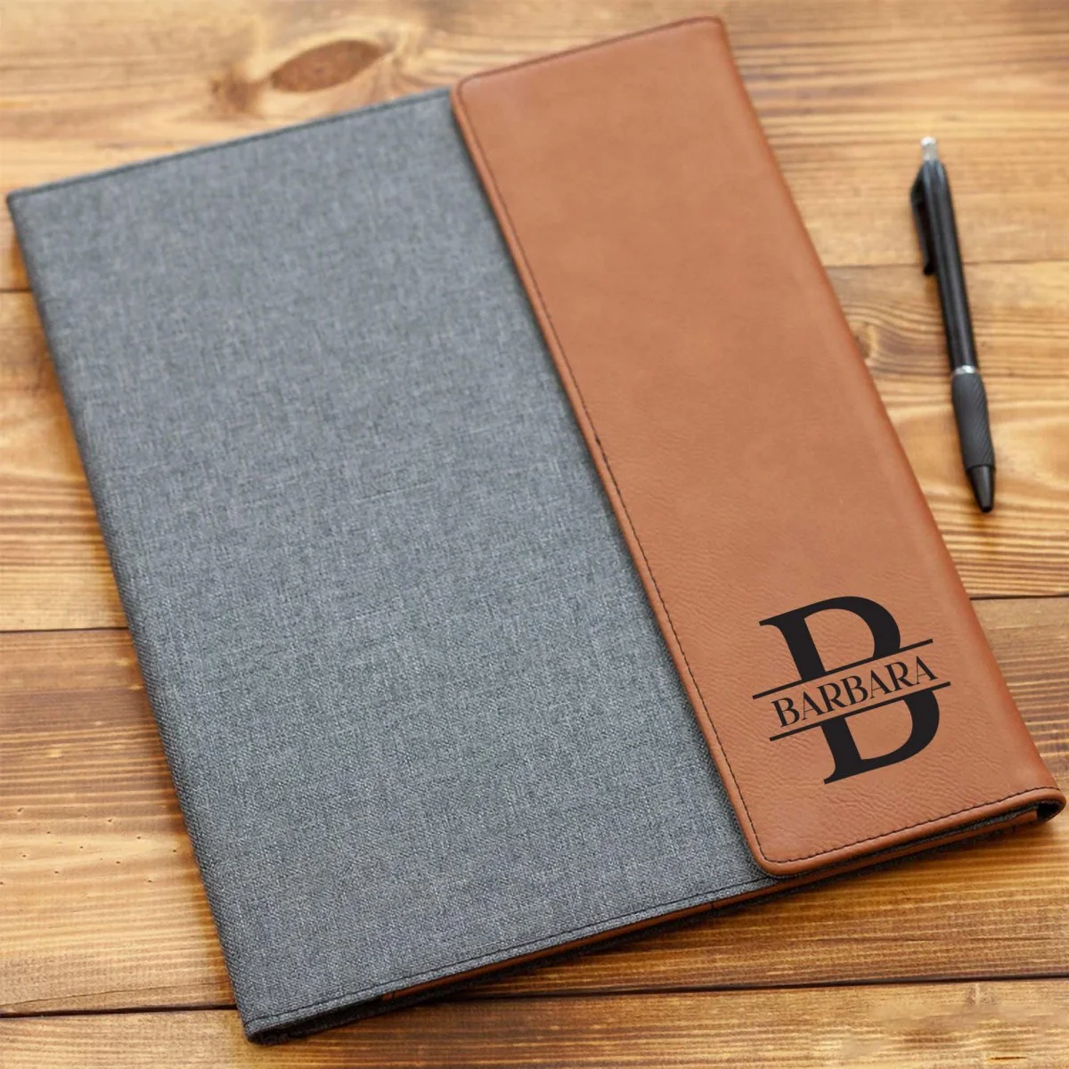 Custom Monogram Portfolio, Corporate Gifts, Engraved Pad ...