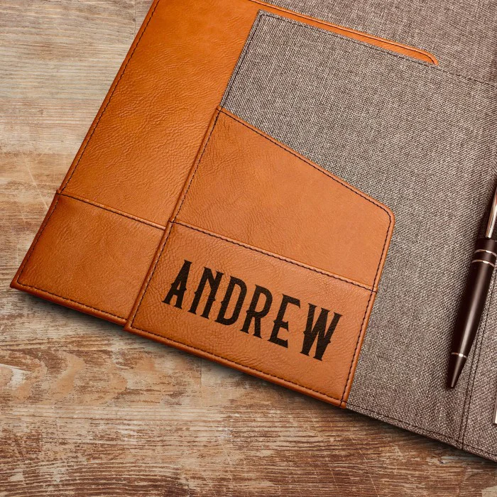 Custom Portfolio, Engraved Padfolio, Personalized Portfolio